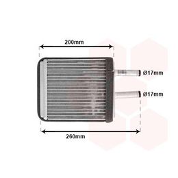Van Wezel W&auml;rmetauscher, Innenraumheizung 83006009 f&uuml;r KIA
