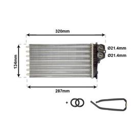 Van Wezel W&auml;rmetauscher, Innenraumheizung 09006279 f&uuml;r Citro&euml;n/Peugeot