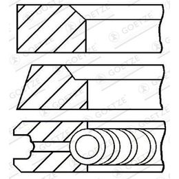 GOETZE ENGINE Kolbenringsatz 0843420700