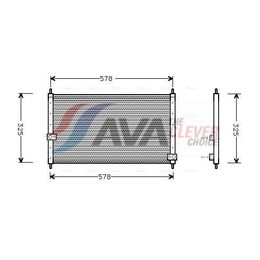AVA QUALITY COOLING Kondensator, Klimaanlage hd5062 f&uuml;r ACURA