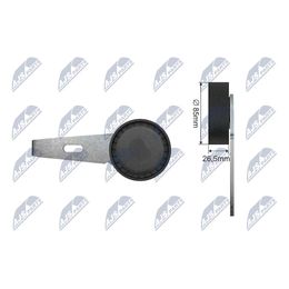 NTY Spannrolle, Keilrippenriemen rnkft022 f&uuml;r Citro&euml;n/Peugeot Fiat