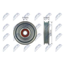 NTY Spannrolle, Keilrippenriemen rnkns043 f&uuml;r NISSAN
