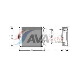 AVA QUALITY COOLING W&auml;rmetauscher, Innenraumheizung ms6171 f&uuml;r Mercedes