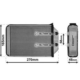 Van Wezel W&auml;rmetauscher, Innenraumheizung 03006393 f&uuml;r Audi