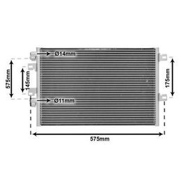 Van Wezel Kondensator, Klimaanlage 43005341 f&uuml;r RENAULT