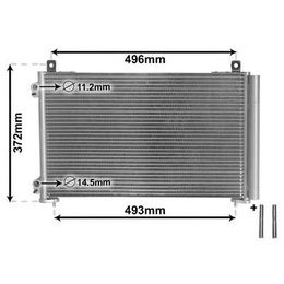 Van Wezel Kondensator, Klimaanlage 40005258 f&uuml;r Peugeot