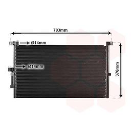 Van Wezel Kondensator, Klimaanlage 77005032 f&uuml;r JAGUAR