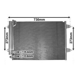 Van Wezel Kondensator, Klimaanlage 58005225 f&uuml;r VW VAG