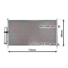 Van Wezel Kondensator, Klimaanlage 13005263 f&uuml;r NISSAN