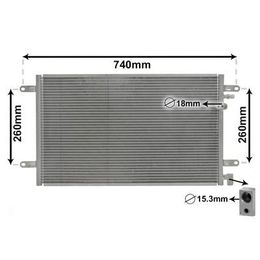 Van Wezel Kondensator, Klimaanlage 03005237 f&uuml;r Audi
