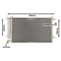 Van Wezel Kondensator, Klimaanlage 17005328 f&uuml;r Fiat / LANCIA