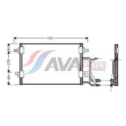 AVA QUALITY COOLING Kondensator, Klimaanlage ai5176 f&uuml;r Audi