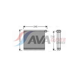 AVA QUALITY COOLING Verdampfer, Klimaanlage mzv217 f&uuml;r MAZDA