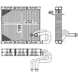 Mahle Verdampfer, Klimaanlage ae106000p f&uuml;r CUPRA MERCEDES-BENZ