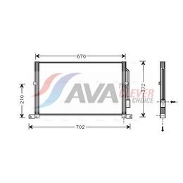 AVA QUALITY COOLING Kondensator, Klimaanlage fd5302 f&uuml;r Ford