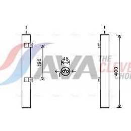 AVA QUALITY COOLING Trockner, Klimaanlage msd600 f&uuml;r MERCEDES-BENZ