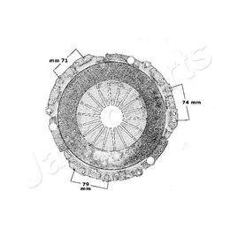 JAPANPARTS Kupplungssatz kf1034 f&uuml;r NISSAN