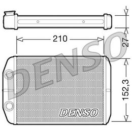 DENSO W&auml;rmetauscher, Innenraumheizung drr09073 f&uuml;r Fiat