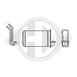 DIEDERICHS W&auml;rmetauscher, Innenraumheizung dcm1176 f&uuml;r Peugeot