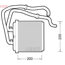 DENSO W&auml;rmetauscher, Innenraumheizung drr12003 f&uuml;r Iveco