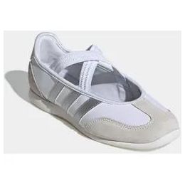 Sneaker Ballerinas Adidas SPORTSWEAR "BARREDA MARY JANE", Damen, Gr. 40,5, cloud wei&szlig;, silber metallic, sanftes wei&szlig;, Leder, Schuhe