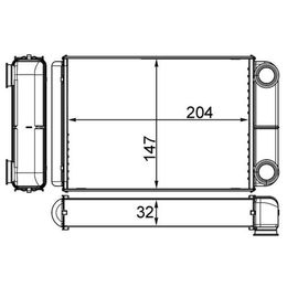 Mahle W&auml;rmetauscher, Innenraumheizung ah258000s f&uuml;r Vaughall