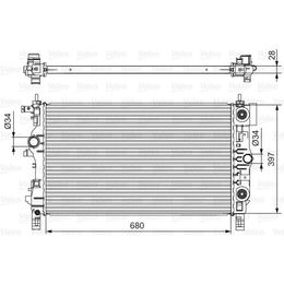 Valeo K&uuml;hler, Motork&uuml;hlung 701541 f&uuml;r OPEL CHEVROLET (SGM) VAUXHALL