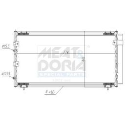 MEAT & DORIA MEAT & DORIA Kondensator, Klimaanlage 991191 f&uuml;r TOYOTA