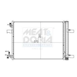 MEAT & DORIA MEAT & DORIA Kondensator, Klimaanlage 991055 f&uuml;r Opel GM CHEVROLET Vaughall