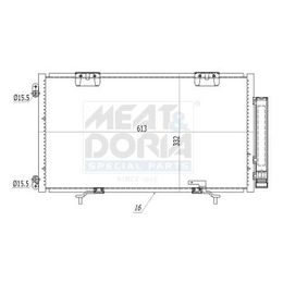 MEAT & DORIA MEAT & DORIA Kondensator, Klimaanlage 991218 f&uuml;r TOYOTA