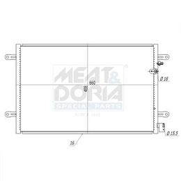 MEAT & DORIA MEAT & DORIA Kondensator, Klimaanlage 991092 f&uuml;r SEAT