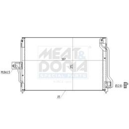 MEAT & DORIA MEAT & DORIA Kondensator, Klimaanlage 991216 f&uuml;r GM Opel
