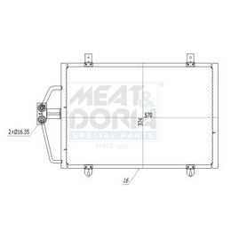 MEAT & DORIA MEAT & DORIA Kondensator, Klimaanlage 991219 f&uuml;r RENAULT