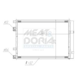 MEAT & DORIA MEAT & DORIA Kondensator, Klimaanlage 991200 f&uuml;r KIA
