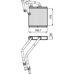 Valeo W&auml;rmetauscher, Innenraumheizung 811544 f&uuml;r NISSAN