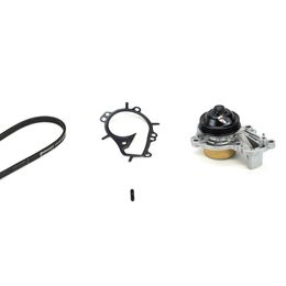 CONTINENTAL CTAM Wasserpumpe + Keilrippenriemensatz 3pk576elastwp1 f&uuml;r VAUXHALL PEUGEOT