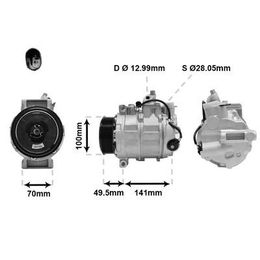 Van Wezel Kompressor, Klimaanlage 3000k476 f&uuml;r MERCEDES-BENZ