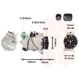 Van Wezel Kompressor, Klimaanlage 5900k143 f&uuml;r VOLVO