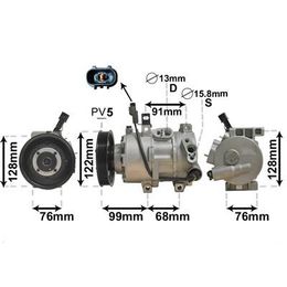 Van Wezel Kompressor, Klimaanlage 8200k296 f&uuml;r HYUNDAI