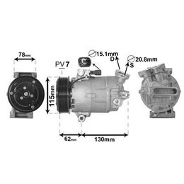 Van Wezel Kompressor, Klimaanlage 3300k386 f&uuml;r NISSAN