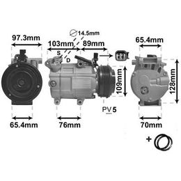 Van Wezel Kompressor, Klimaanlage 1800k391 f&uuml;r Ford