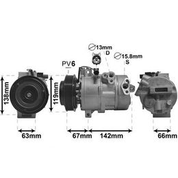 Van Wezel Kompressor, Klimaanlage 8300k216 f&uuml;r KIA