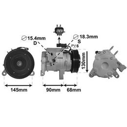 Van Wezel Kompressor, Klimaanlage 2100k133 f&uuml;r JEEP