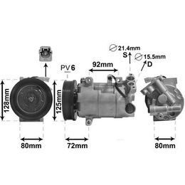 Van Wezel Kompressor, Klimaanlage 4300k489 f&uuml;r RENAULT