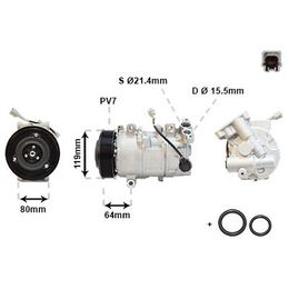Van Wezel Kompressor, Klimaanlage 4300k492 f&uuml;r RENAULT