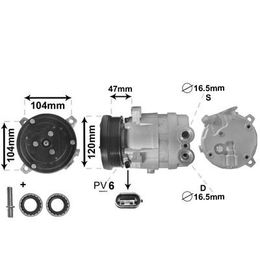 Van Wezel Kompressor, Klimaanlage 0800k054 f&uuml;r CHEVROLET