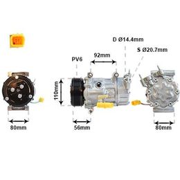 Van Wezel Kompressor, Klimaanlage 0600k416 f&uuml;r BMW