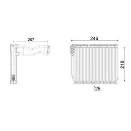 Mahle Verdampfer, Klimaanlage ae161000p f&uuml;r KIA