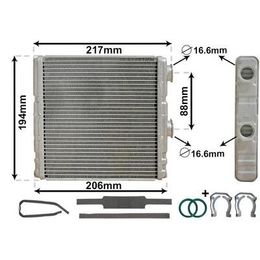 Van Wezel W&auml;rmetauscher, Innenraumheizung 43006634 f&uuml;r RENAULT