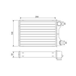 Valeo W&auml;rmetauscher, Innenraumheizung 811569 f&uuml;r Fiat